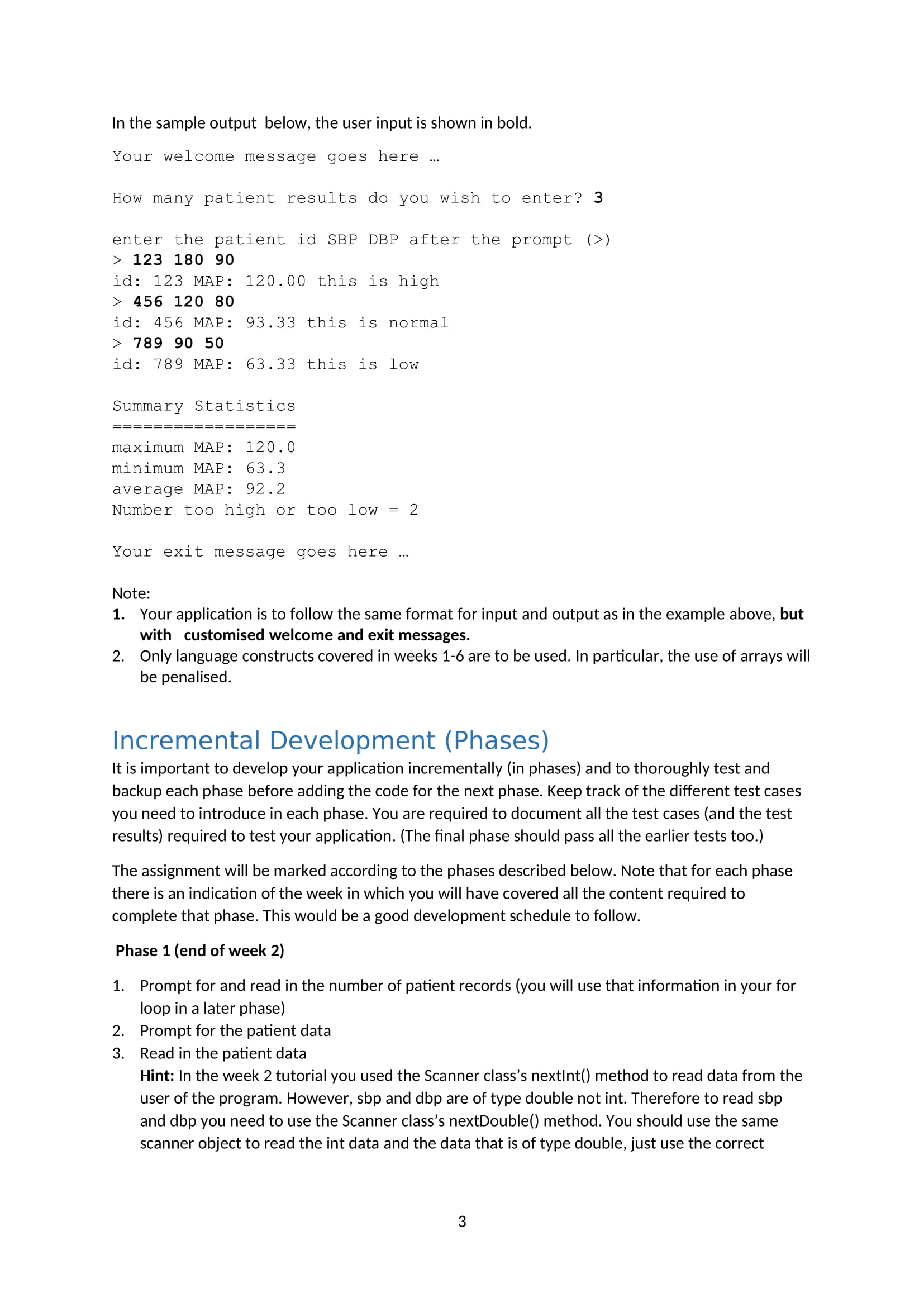 Solved Assessment Task You Are To Develop A Java Console