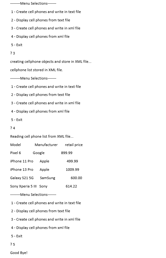 Solved 1 Create A Class Cellphonejava With Following 