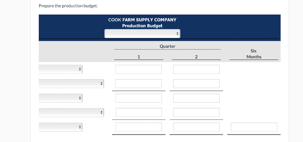 Solved Cook Farm Supply Company manufactures and sells a | Chegg.com