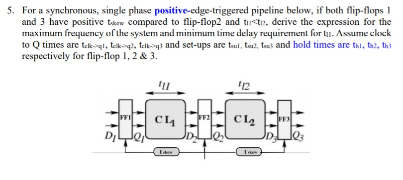 Solved 5. For a synchronous, single phase | Chegg.com