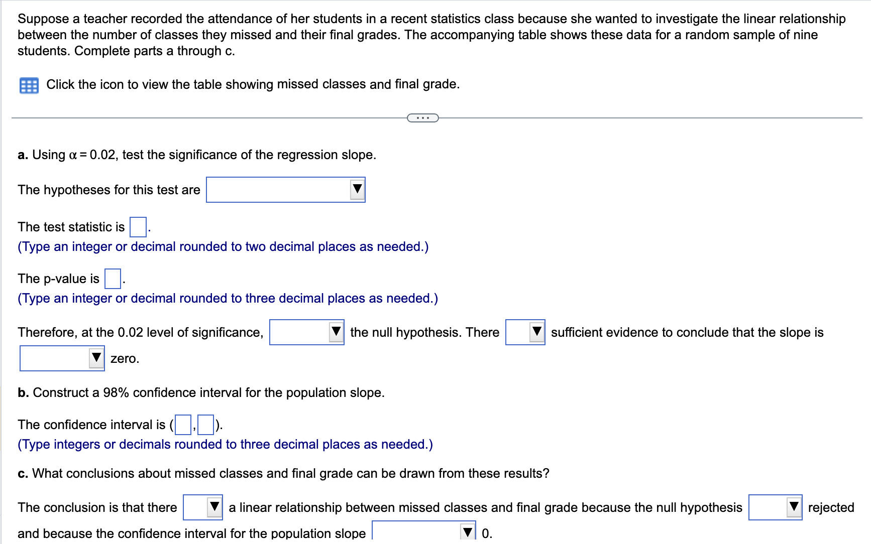 Solved Suppose a teacher recorded the attendance of her | Chegg.com