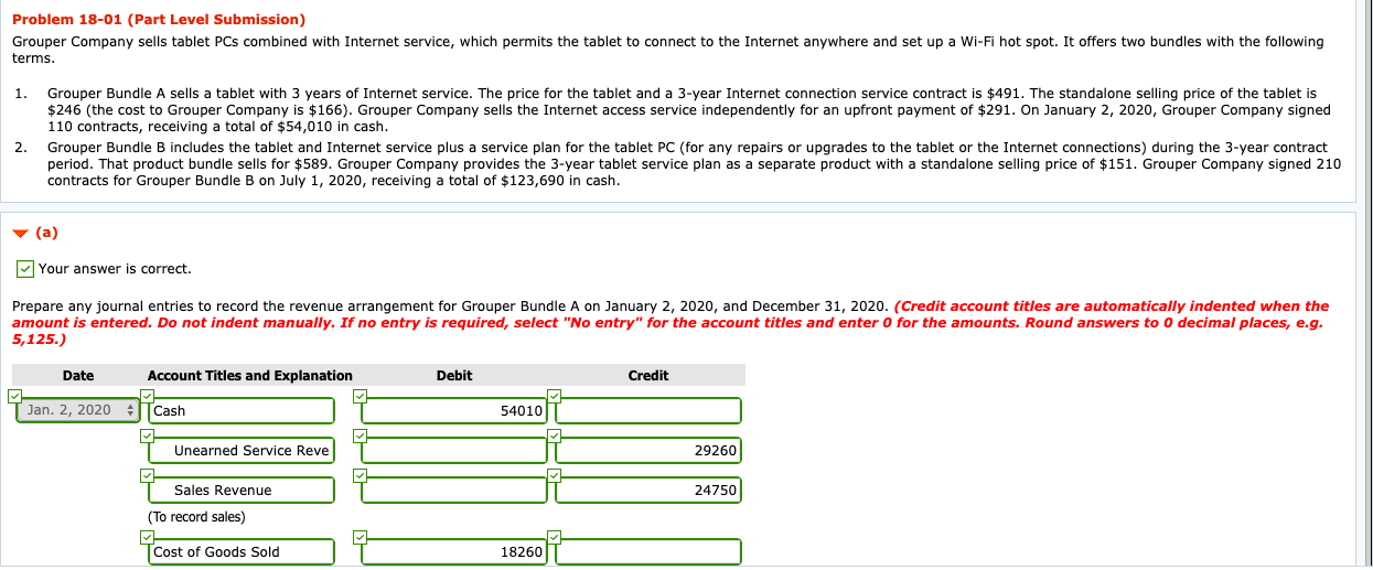 Solved: Problem 18-01 (Part Level Submission) Grouper Comp... | Chegg.com