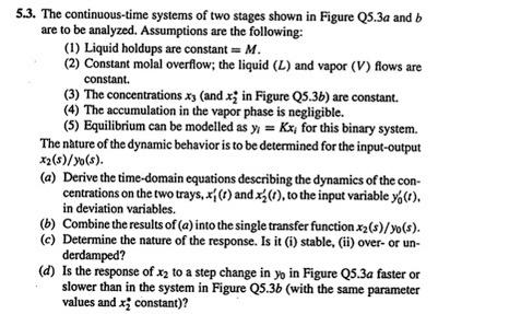 Solved 5.3. The continuous-time systems of two stages shown | Chegg.com