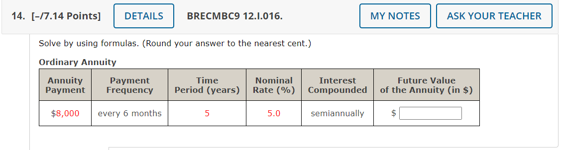 Solved [-/7.18 Points] BRECMBC9 12.II.006. Use Table 12-2 to | Chegg.com