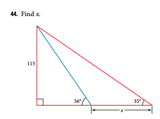 Solved Find X. I just need to know how to go about solving | Chegg.com