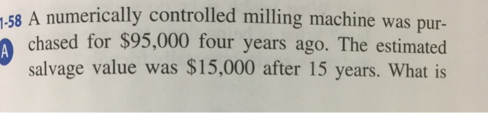Solved A numerically controlled milling machine was pur- | Chegg.com