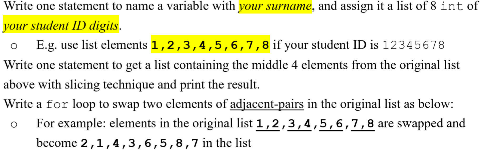 Solved O Write one statement to name a variable with your | Chegg.com
