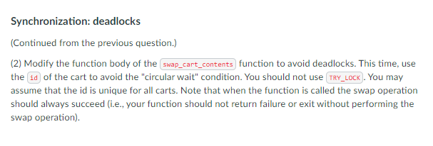 Solved Synchronization: deadlocks extern void INIT_LOCK | Chegg.com