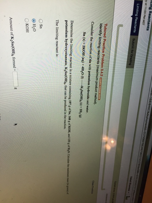 Solved Identify limiting reactants (maximum product method) | Chegg.com