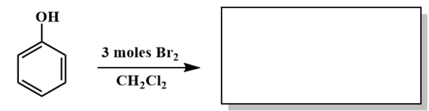 Solved OH 3 moles Br2 CH2Cl2 | Chegg.com