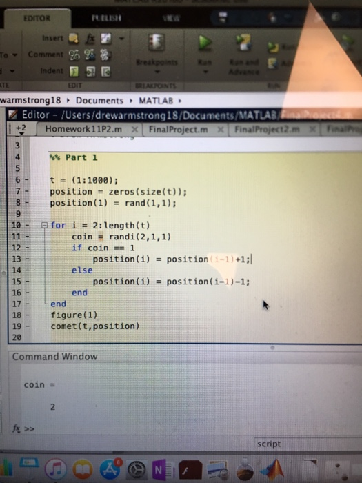 Solved Mae215 Part 2 Please Use The Code I Attatched From 