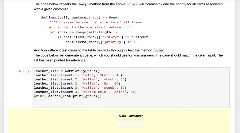 Solved The code below repeats the bump method from the | Chegg.com