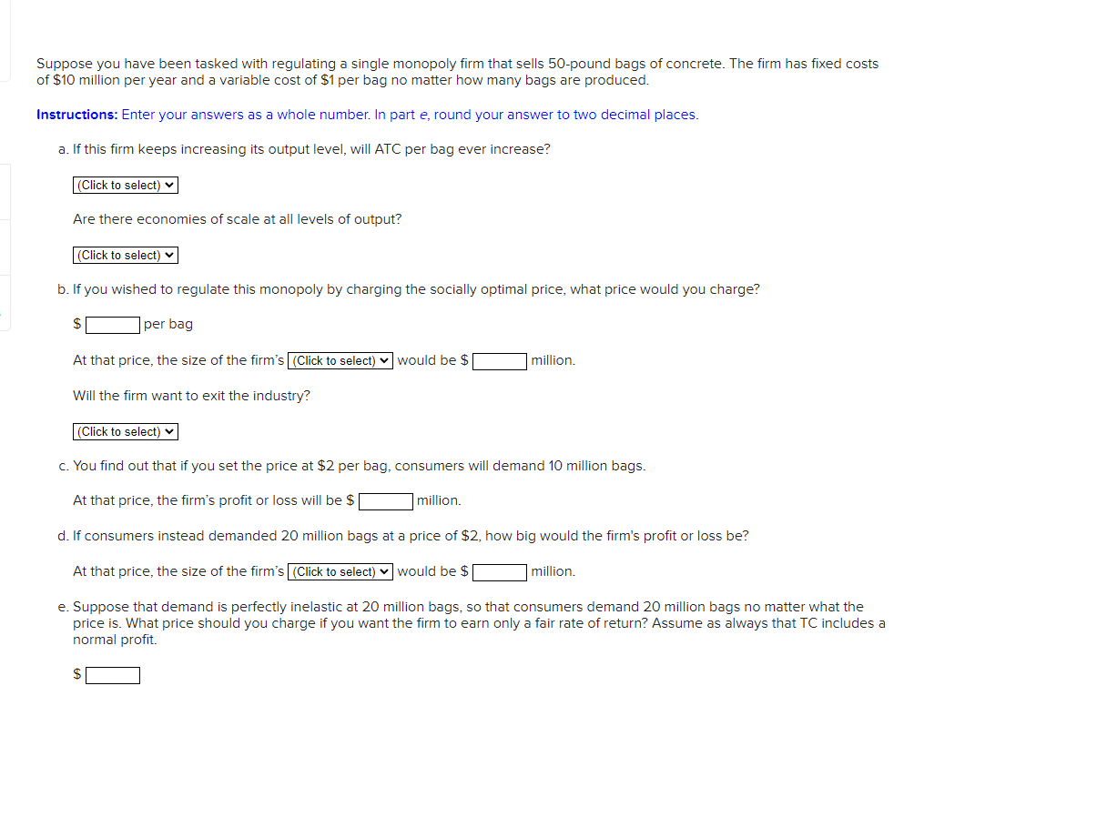 Solved Suppose you have been tasked with regulating a single | Chegg.com