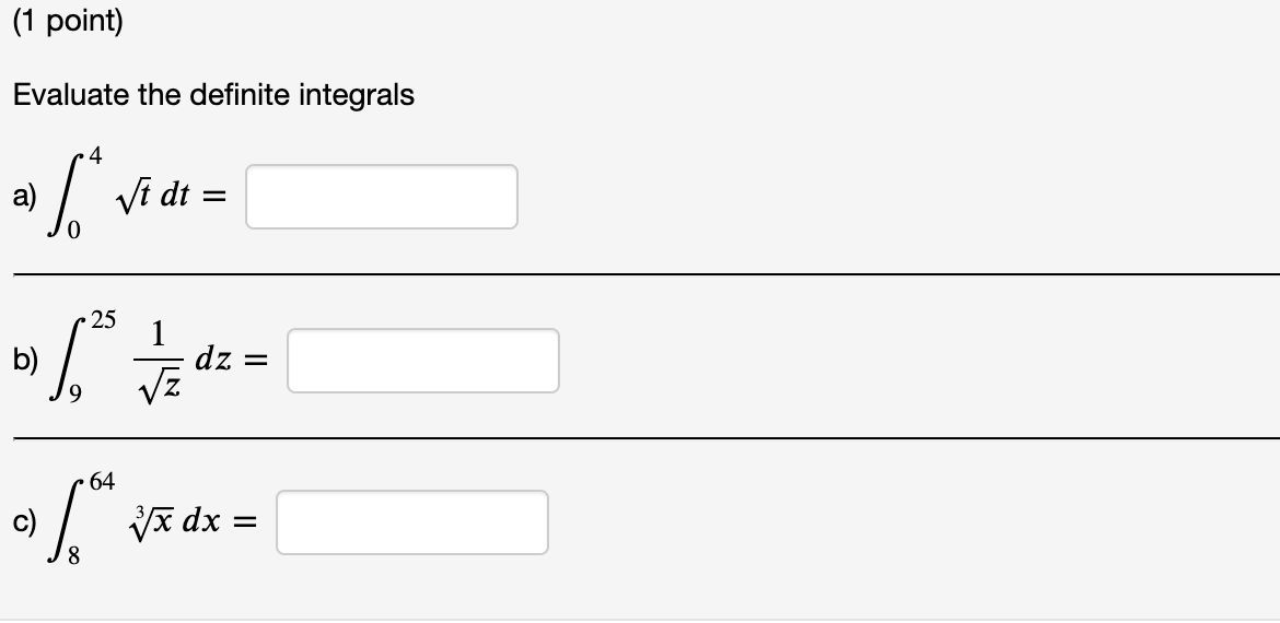 Solved 6 (1 point) Consider the function f(x) = 5 x2 Let | Chegg.com