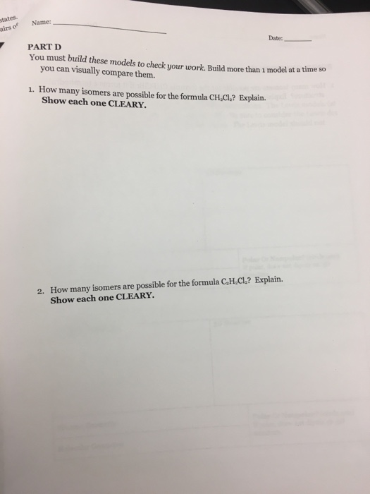 Solved LAB REPORT PART A For each formula, fill in the four | Chegg.com