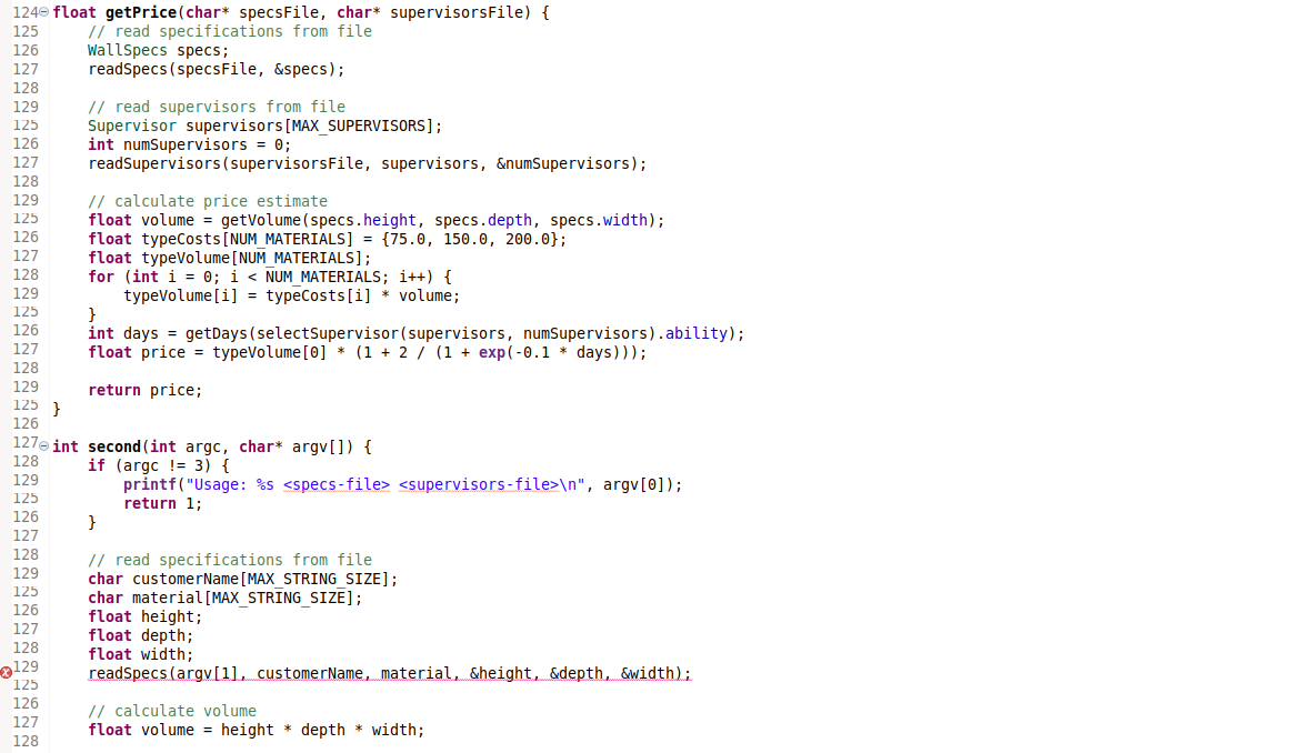 Solved I've been getting the error "too many arguments to | Chegg.com