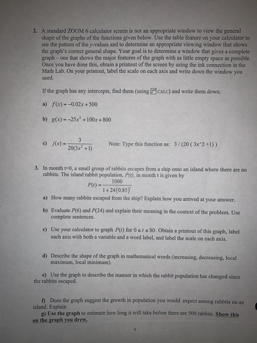 Solved PROJECT1 FORM B FUNCTIONS AND GRAPHS 1. The Brookdale | Chegg.com