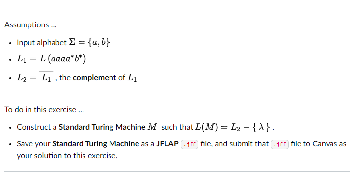 Solved Assumptions ... - Input alphabet Σ={a,b} - | Chegg.com