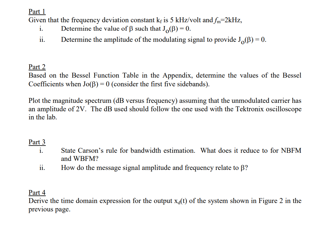 Solved FM Detection A frequency detector, often called | Chegg.com