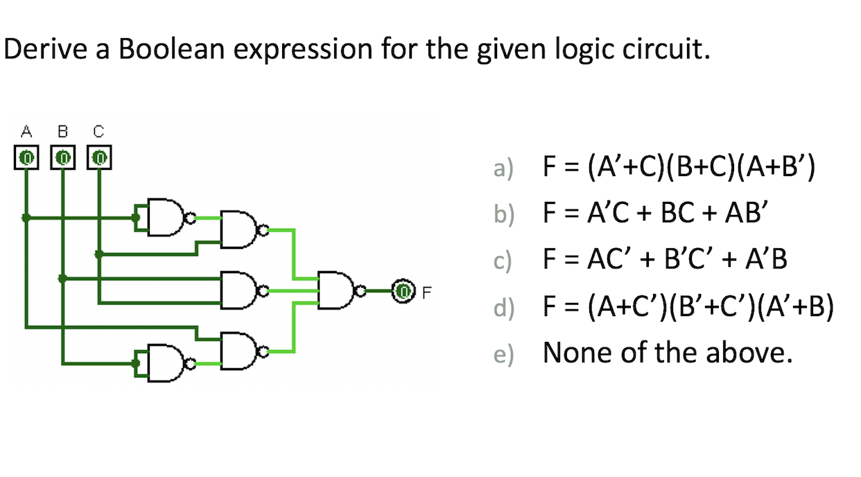 Solved Derive A Boolean Expression For The Given Logic Chegg