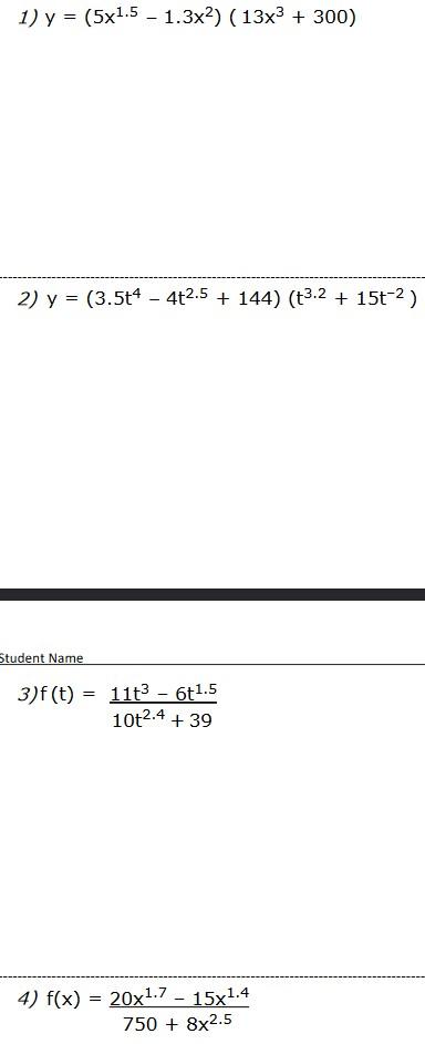 Solved Find derivative of each expression. Algebraic | Chegg.com