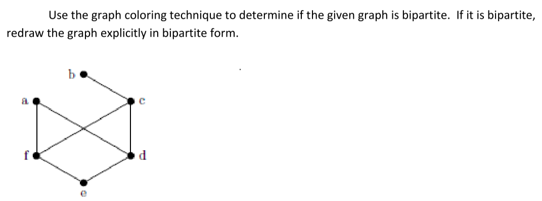 Solved Use the graph coloring technique to determine if the | Chegg.com
