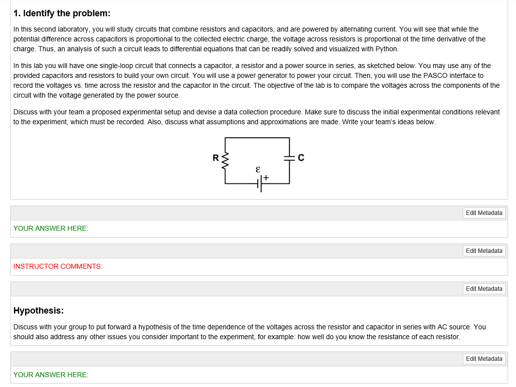 1. Identify the problem: In this second laboratory, | Chegg.com
