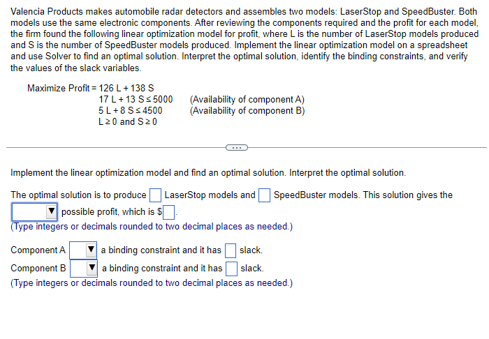 Solved The dropdown options are: Minimum or | Chegg.com