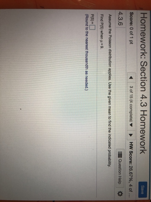 Solved Homework Section 4 3 Homework Score 0 Of 1 Pt 4 3 6