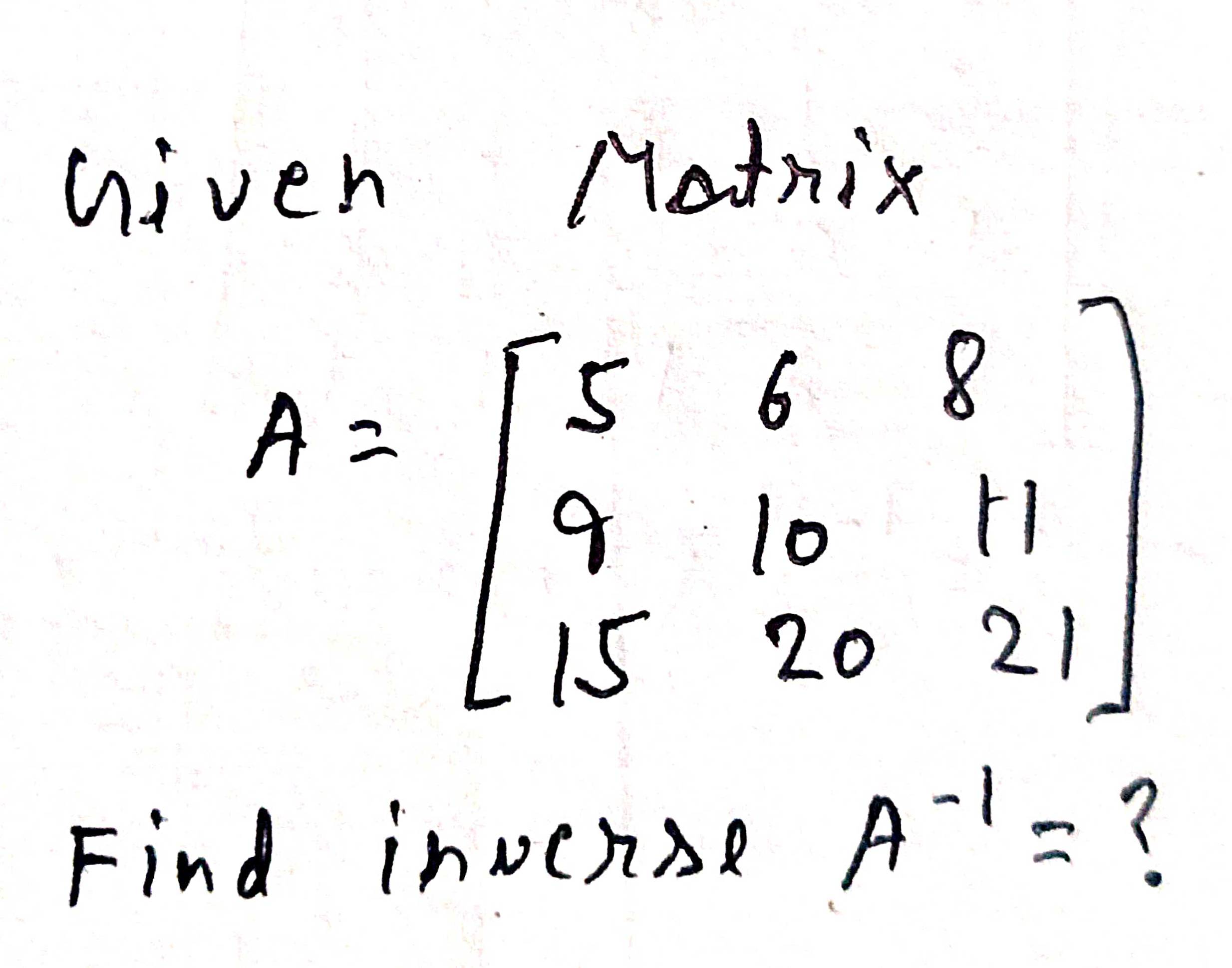 Solved Let MatrixS=[2508461485363465]Find Inverse s-1= ? | Chegg.com