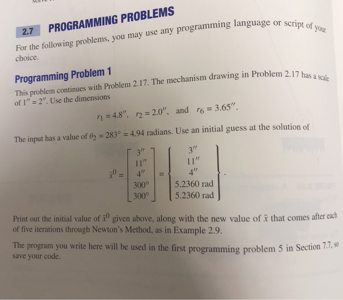 Solved For the following problems, you may use any | Chegg.com