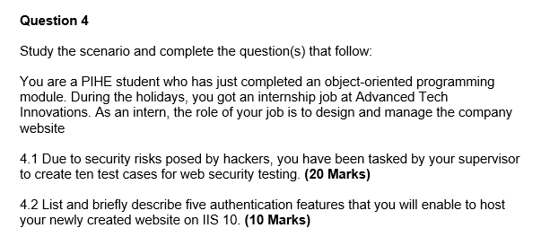 Solved Study the scenario and complete the question(s) that | Chegg.com