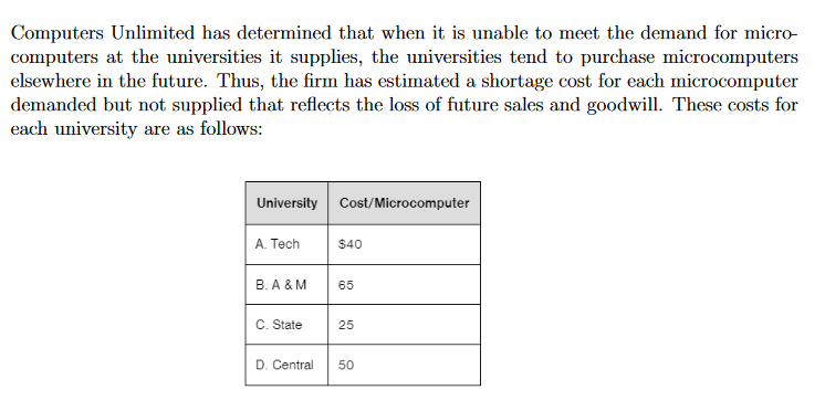 Computers Unlimited sells microcomputers to | Chegg.com