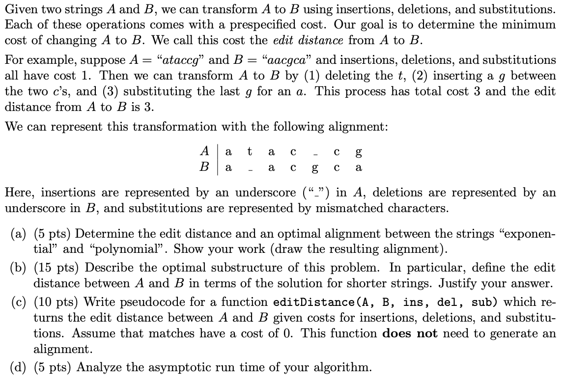Solved Answer all the parts in clear steps and neat. For | Chegg.com