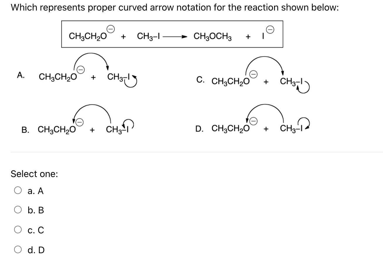 Solved Which represents proper curved arrow notation for the | Chegg.com