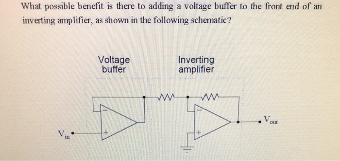 Solved What possible benefit is there to adding a voltage | Chegg.com