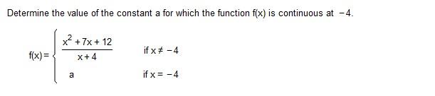 Solved Determine the value of the constant a for which the | Chegg.com