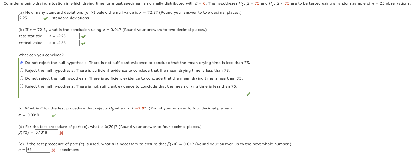 Solved (a) How many standard deviations (of Xˉ ) below the | Chegg.com