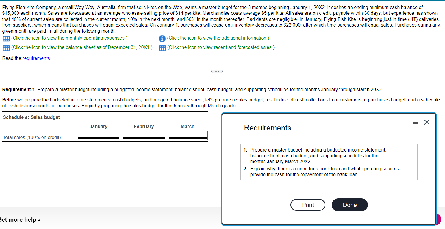 Solved Read the requirements.Requirement 1. ﻿Prepare a | Chegg.com