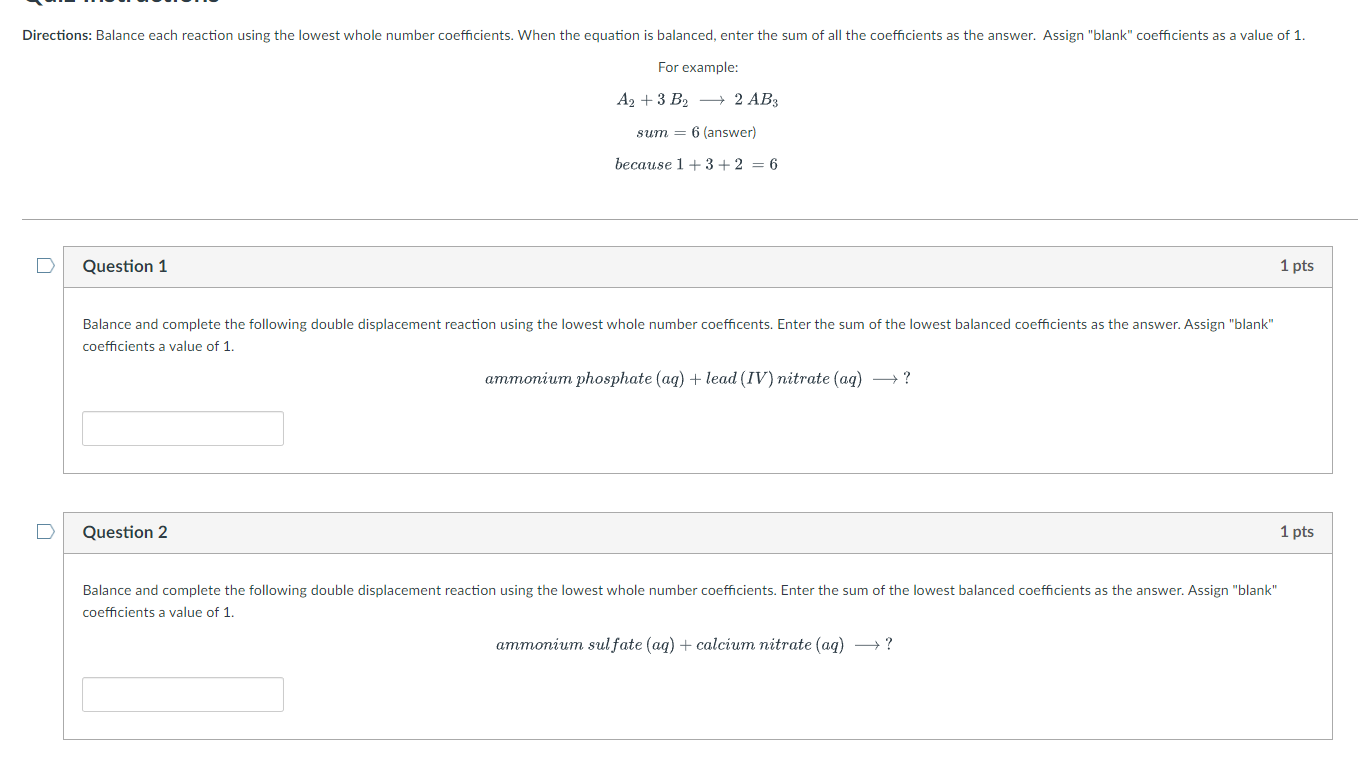 Solved A2+3B2 2AB3 sum =6 (answer) because 1+3+2=6 Question | Chegg.com