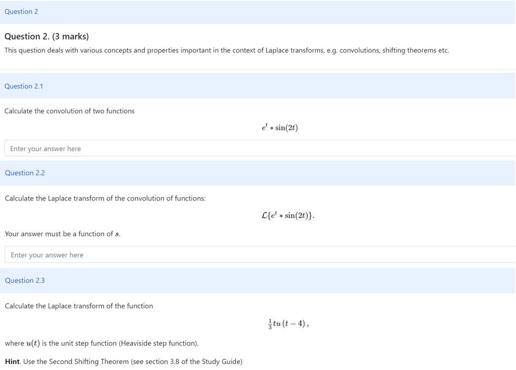 Solved Question 2. (3 marks) This question deals with | Chegg.com