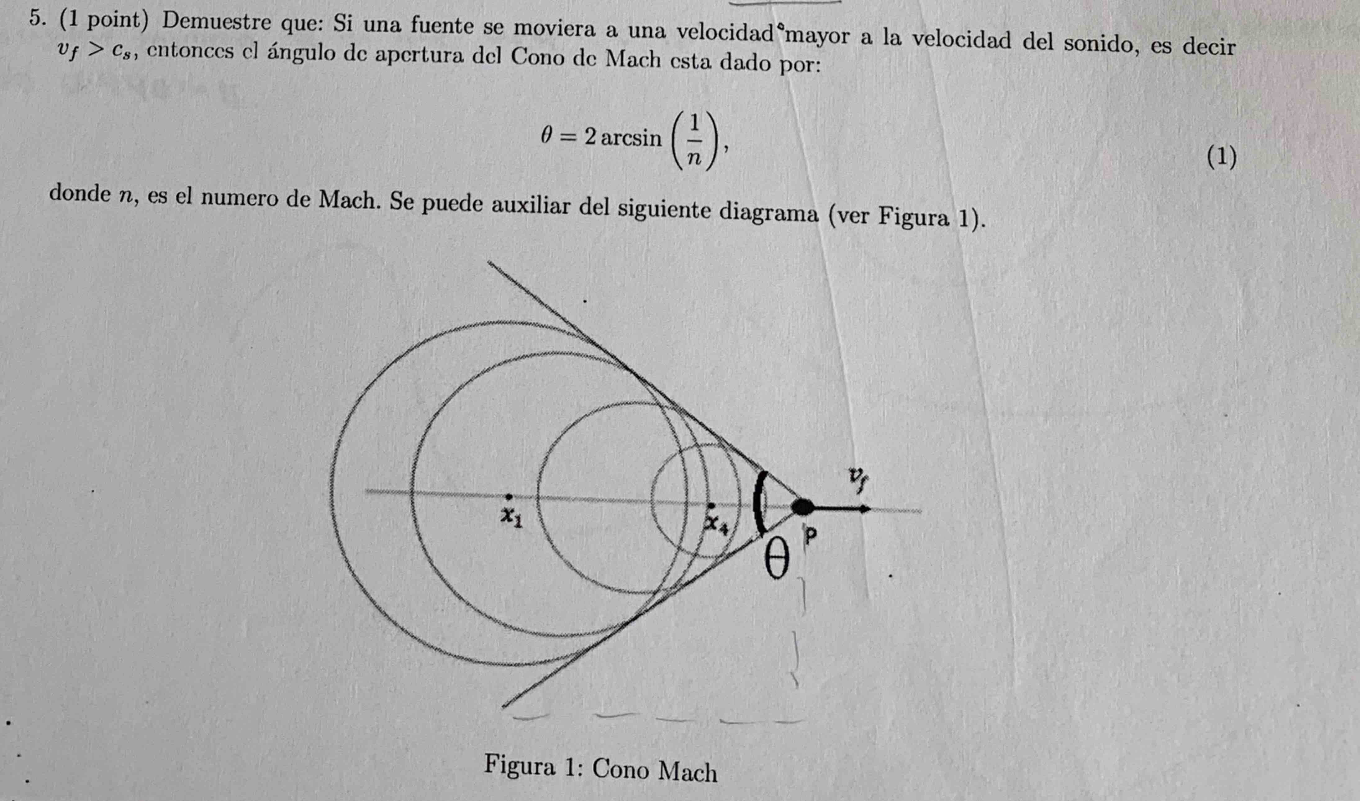 Solved Demuestre que: Si una fuente se moviera a una | Chegg.com
