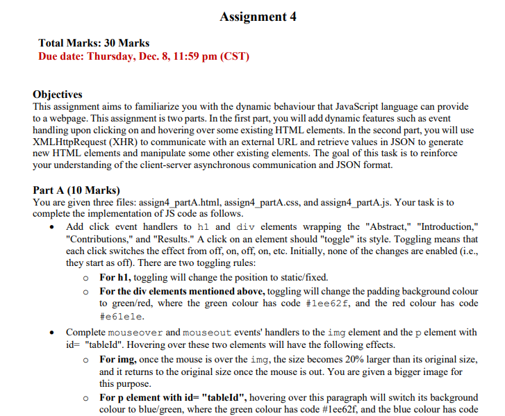 Solved Objectives This assignment aims to familiarize you | Chegg.com
