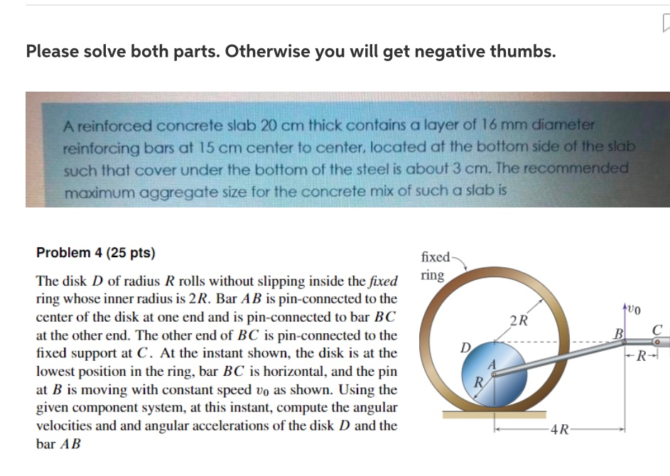 Solved [ Please solve both parts. Otherwise you will get | Chegg.com