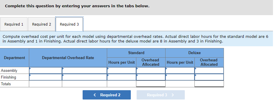 Solved Exercise 4-6 (Algo) Computing departmental overhead | Chegg.com