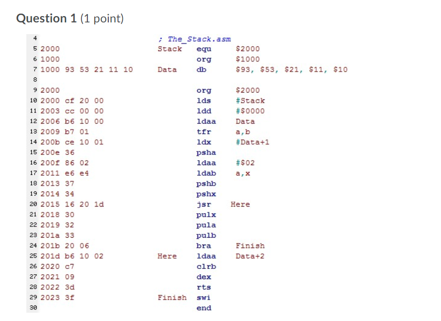 Solved Question 1 (1 point) 5 2000 6 1000 7 1000 93 53 21 11 | Chegg.com