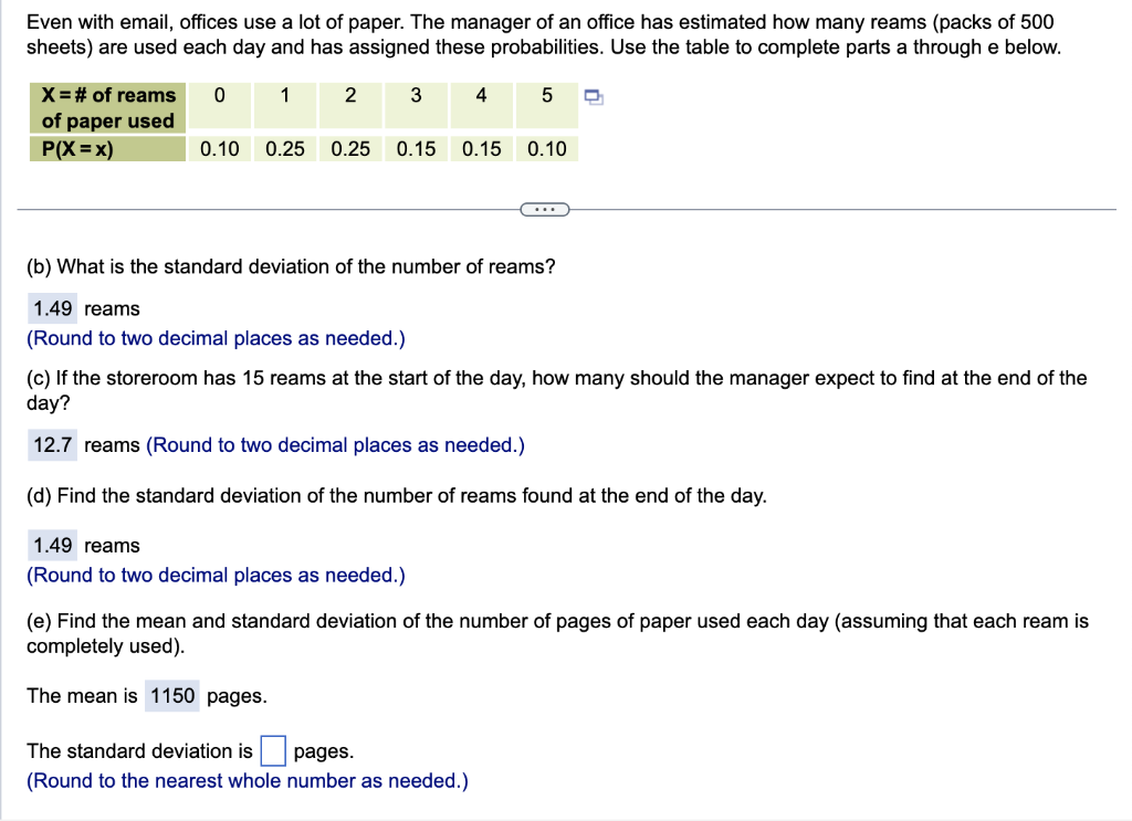 Solved Even with email, offices use a lot of paper. The | Chegg.com