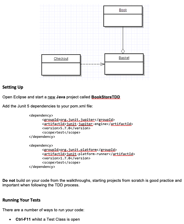 Solved Test Driven Development-JUnit This exercise will | Chegg.com