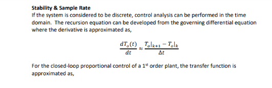 Stability \& Sample Rate If the system is considered | Chegg.com