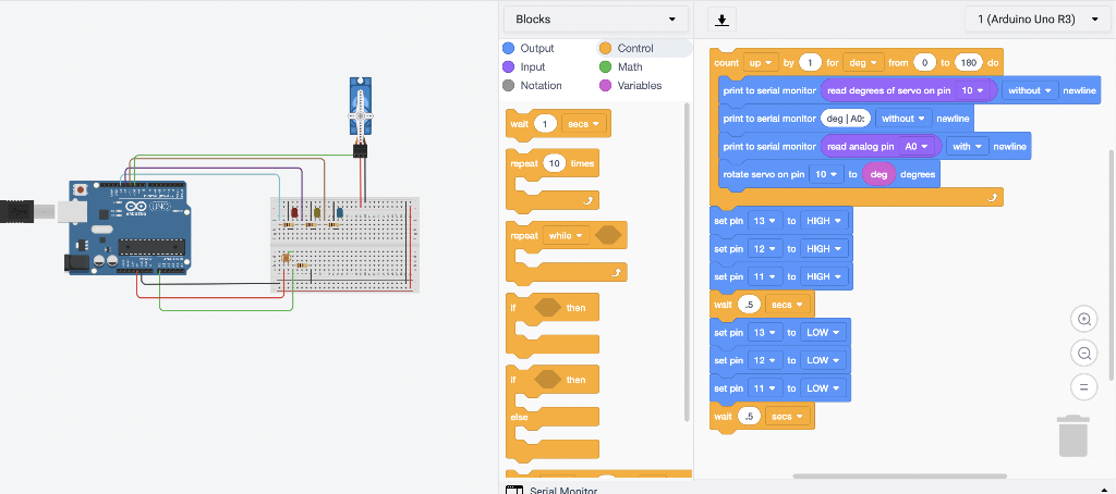 Solved Please help, the serve should rotate but it doesn't | Chegg.com